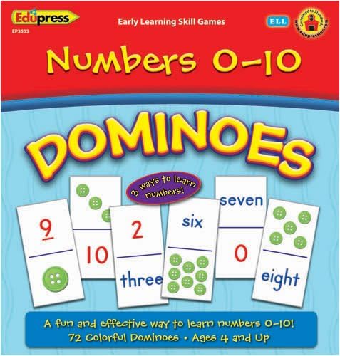 Amazon.com: GAME NUMBERS 0-10 DOMINOES : Toys & Games