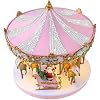 Amazon.com: Mr. Christmas Animated Musical Pink Crystal Carousel ...
