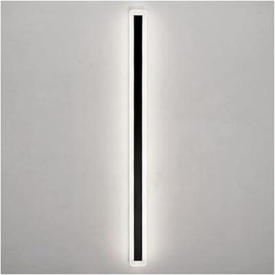 Amazon.com: SHREALMS Corner Wall Lamp Linear Black Long Sconce, Acrylic ...