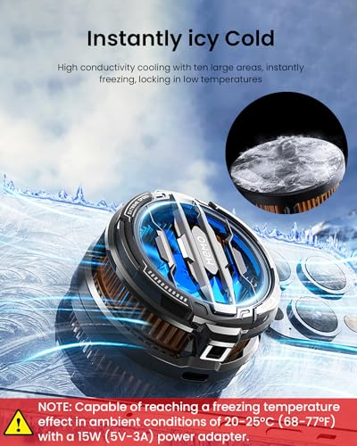 Phone Cooler Gaming Fan, Semiconductor Fast Cooling Fan, Freezing ...