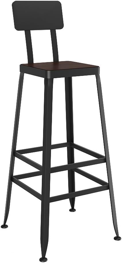 ZCX Iron Bar Stool 80cm Sit High Back Chair Creative European Creative ...