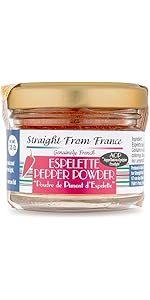 Amazon.com : Straight From France - Espelette Pepper powder from France ...