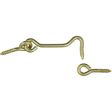 Stanley Hardware S750-620 CD8440 Hooks and Eye in Solid Brass - Utility ...