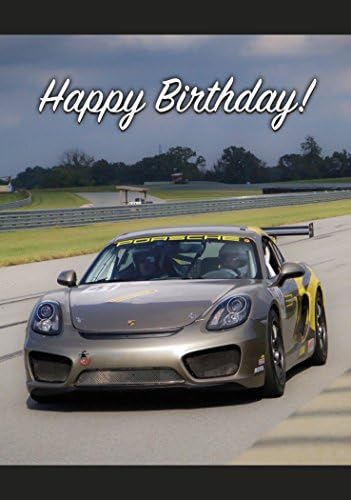 Happy Birthday Porsche Sports Car Greeting Card 125mm x 178mm Including ...