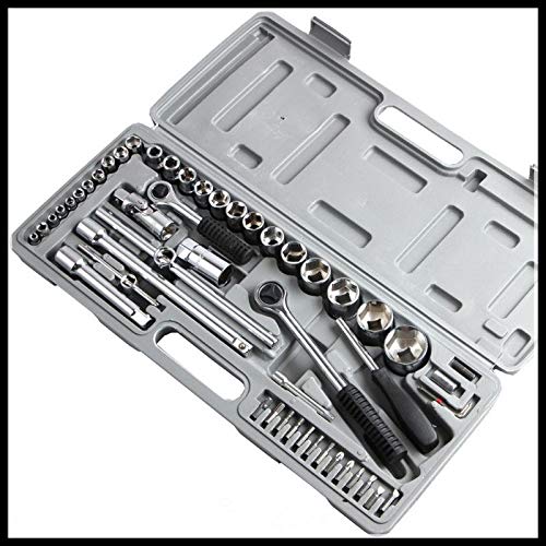 52 Pcs Socket Wrench Set, Ratchet Handle Wrench, 1/4"*1/2" Socket Set : Amazon.in: Home Improvement