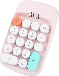 Amazon.com: YUNZII Wireless Number Pad, Typewriter Retro Keypad, Numeric Keypads Numpad 18 Keys ...