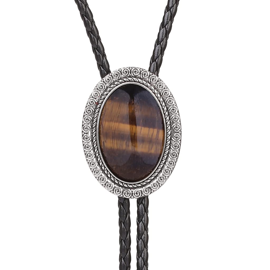 Snapklik.com : Bolo Tie Real Stone Tigers Eye Bolo Tie Bolero Ties Men ...