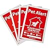 Amazon.com: iHeartDogs Pet Alert Stickers 4-Pack - UV Fade Resistant ...