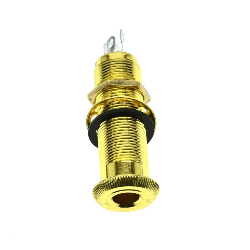 Snapklik.com : KAISH 635mm Brass Mono Guitar Bass Barrel Jack Socket ...