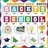 Amazon.com: Back to School Decorations for Bulletin Board Set - 53 Pcs ...