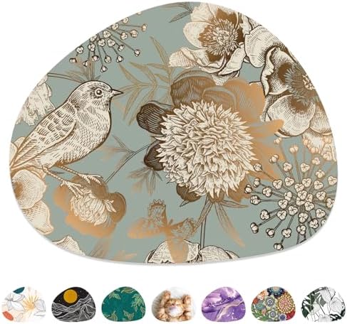 Amazon.com: Niniubye Mouse Pad, Premium-Textured Oval Computer Pad, 8.7 ...