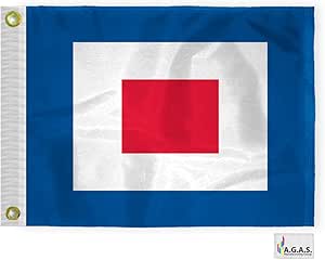 Amazon.com : AGAS Whiskey Code W Marine Signal 1x1.25 Ft Flag - Printed ...