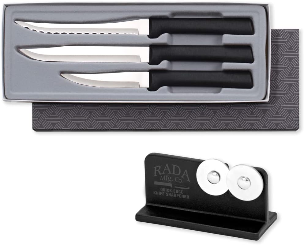 Amazon.com: Rada Cutlery 3-Piece Paring Knife Galore Knife Gift Set ...