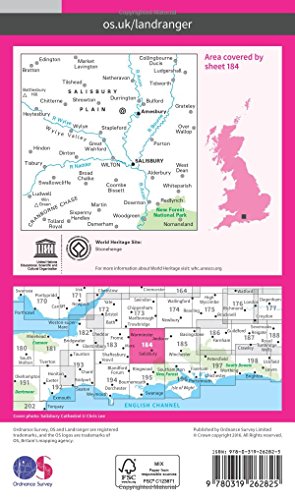 Salisbury & The Plain Map | Amesbury | Ordnance Survey | OS Landranger ...