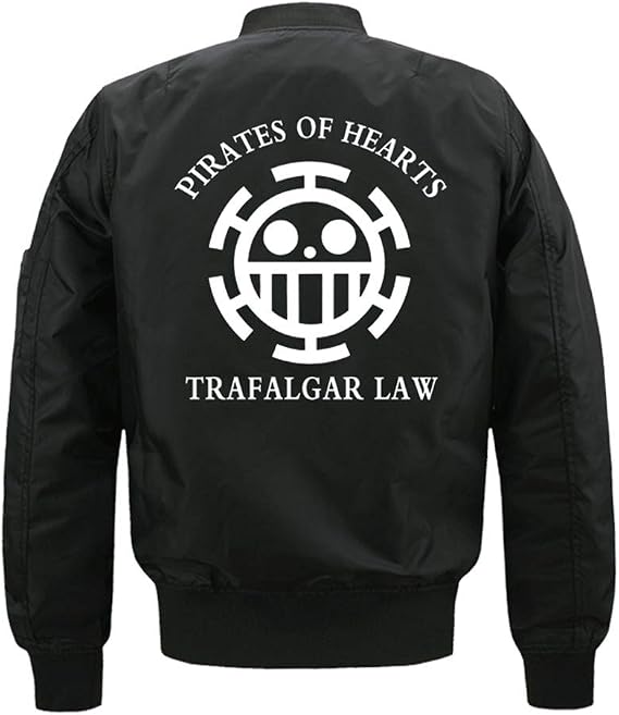MSBXBB One Piece Trafalgar Law Casual Jackets Men Coat Bomber Male ...