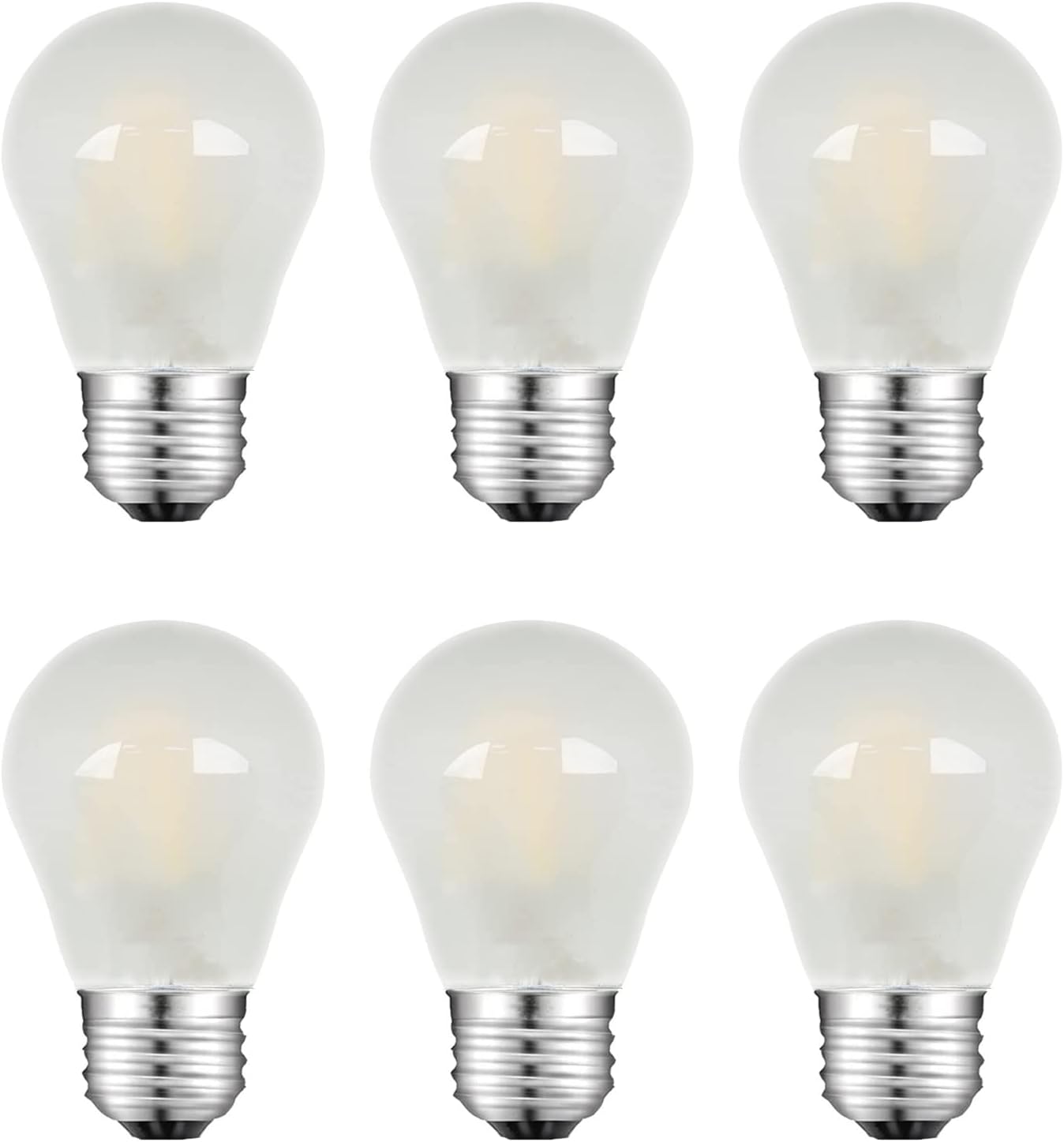 Beonllay Frosted E26 LED Bulb 25w Equivalent 2700K Warm White 2W LED ...