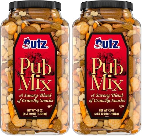 Amazon.com : Utz Pub Mix,42 Oz. Barrel,Savory Snack Mix with a Blend of ...