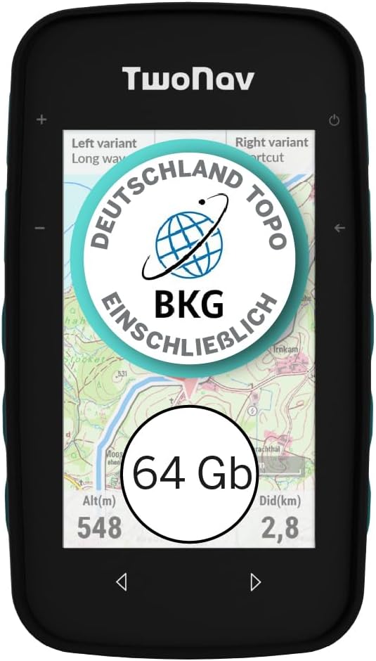 TwoNav Cross Plus (64 GB) + Karte Full Deutchland BKG Topo 1:25000 ...