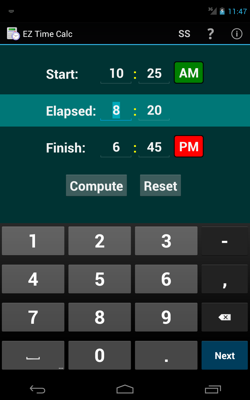 EZ Time Calculator - App on the Amazon Appstore
