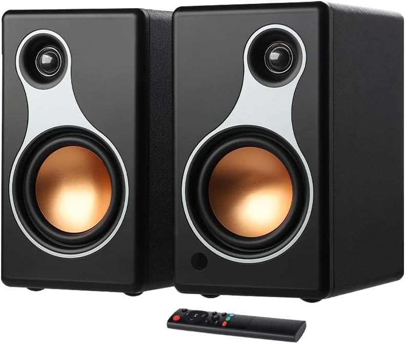 Amazon.com: AIYIMA S500 4 Inch Active Bookshelf Speaker Bluetooth 5.0 ...