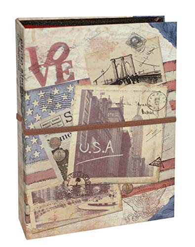 USA Leporello Style DIY Photo Album with Stickers and Photo Corners ...