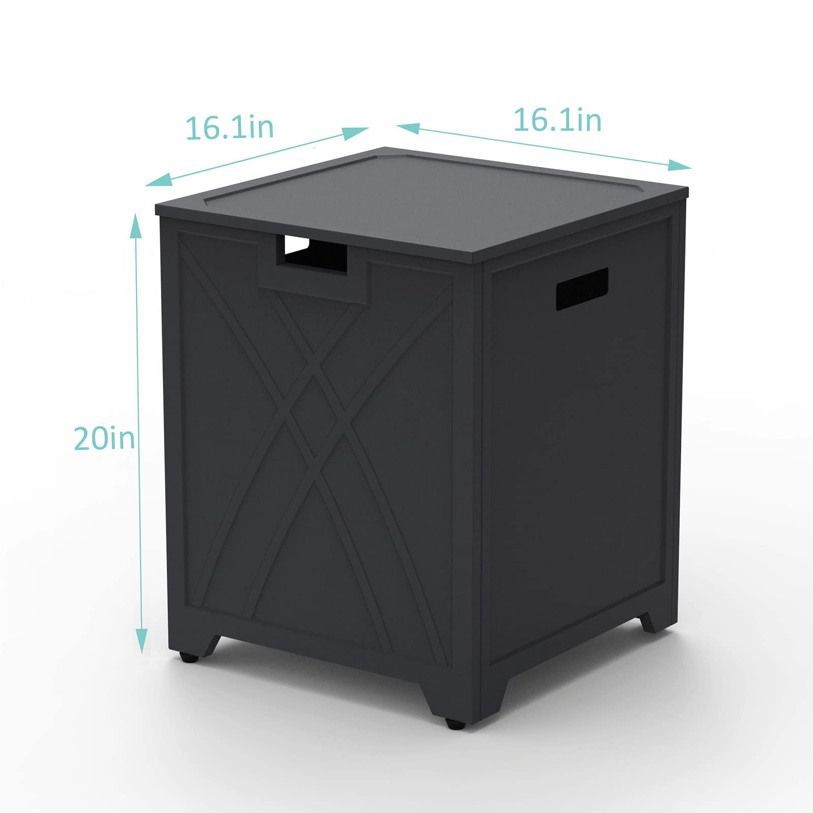 Snapklik.com : BAIDE HOME Propane Tank Cover Table, Square Propane Tank ...