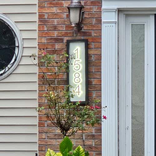 Amazon.com: Illuminated LED House Numbers - Completely Waterproof ...