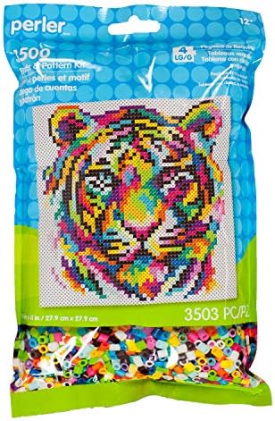 Amazon.com: Perler Beads Rainbow Tiger Pattern and Fuse Bead Kit, 11 ...