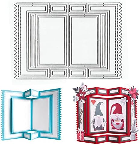 Amazon.com: Threetols 3D Card Shape Cutting Dies for Card Making ...