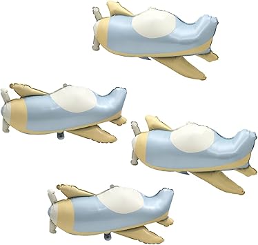 Amazon.com: 4D Cartoon Matte Plane Balloon Transportation Airplane ...