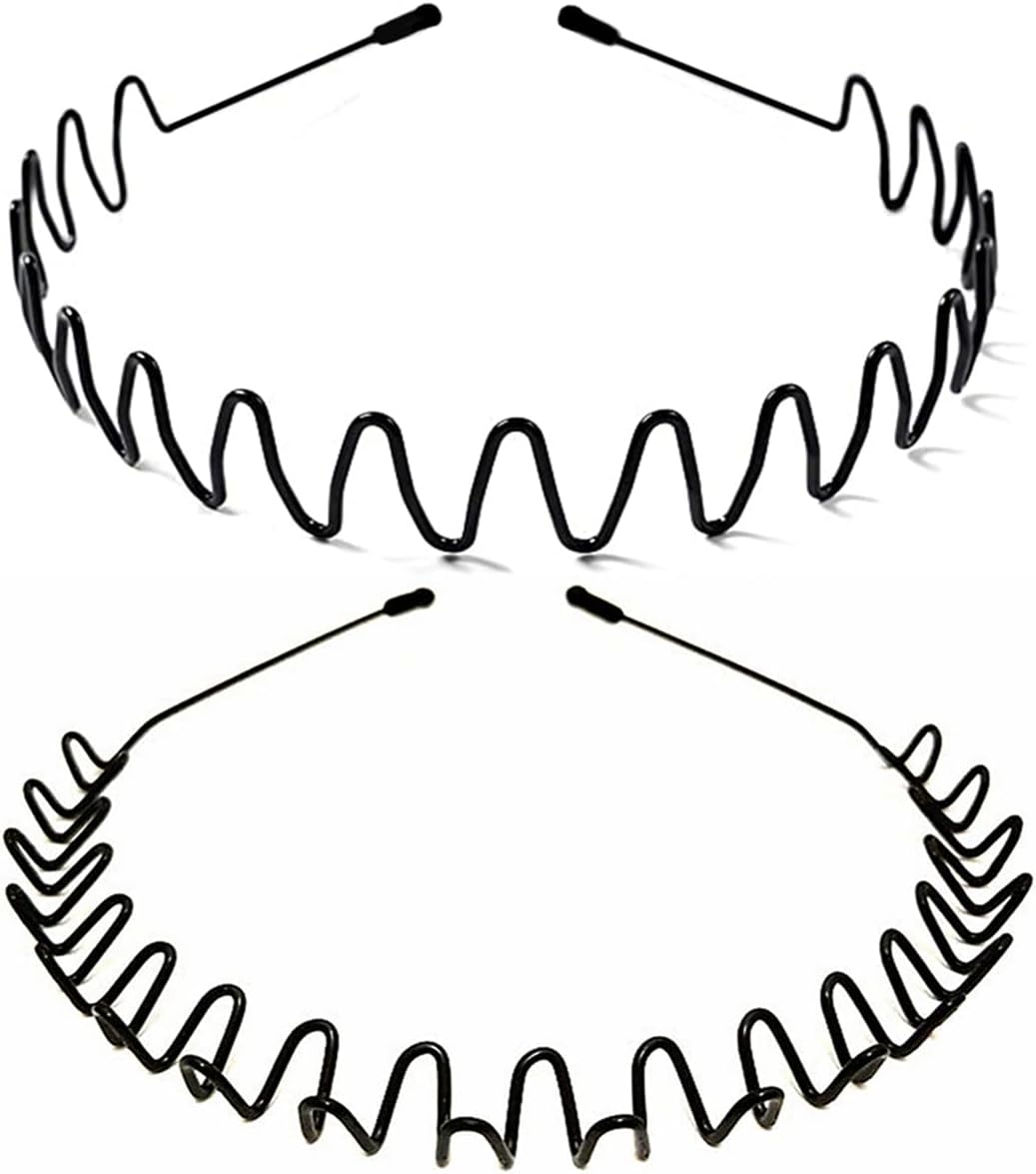 Amazon.com : bodbop XINGZHE Hair Bands, 2 PCS Metal Headbands for Men ...