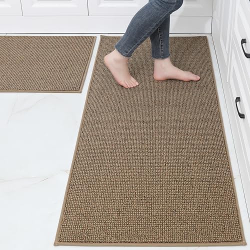 Amazon.com: BEQHAUSE Kitchen Rugs and Mats 2PCS, Non-Slip Kitchen Mats ...