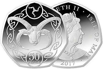 2017 Isle of Man Manx Loaghtan Sheep Ram 50p Pence "Low Mintage ...