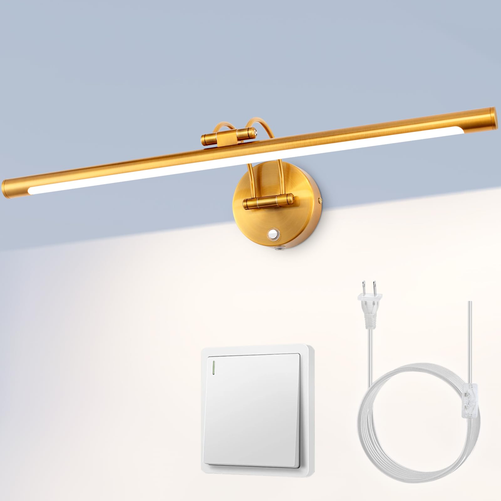 MantoLite 24'' Picture Lights for Wall,Vanity Lights for Bathroom,Plug ...