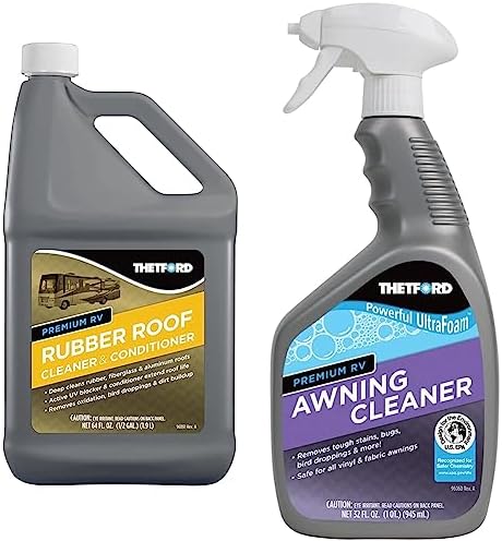 Thetford 96016 Premium RV Rubber Roof Cleaner and Conditioner (64 oz ...