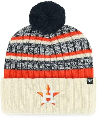 Amazon.com: 47 Houston Astros Beanie Mens Womens Cuffed Pom Knit Winter ...