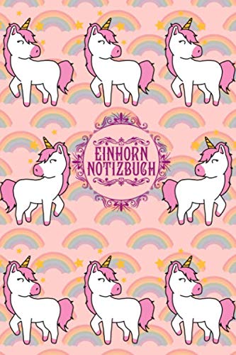 Amazon.co.jp: Einhorn Notizbuch: DIN A5 Einhorn Notizheft | 110 Seiten ...
