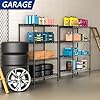 Amazon.com: 4-Shelf Adjustable Heavy Duty Storage Shelving Unit, Metal ...