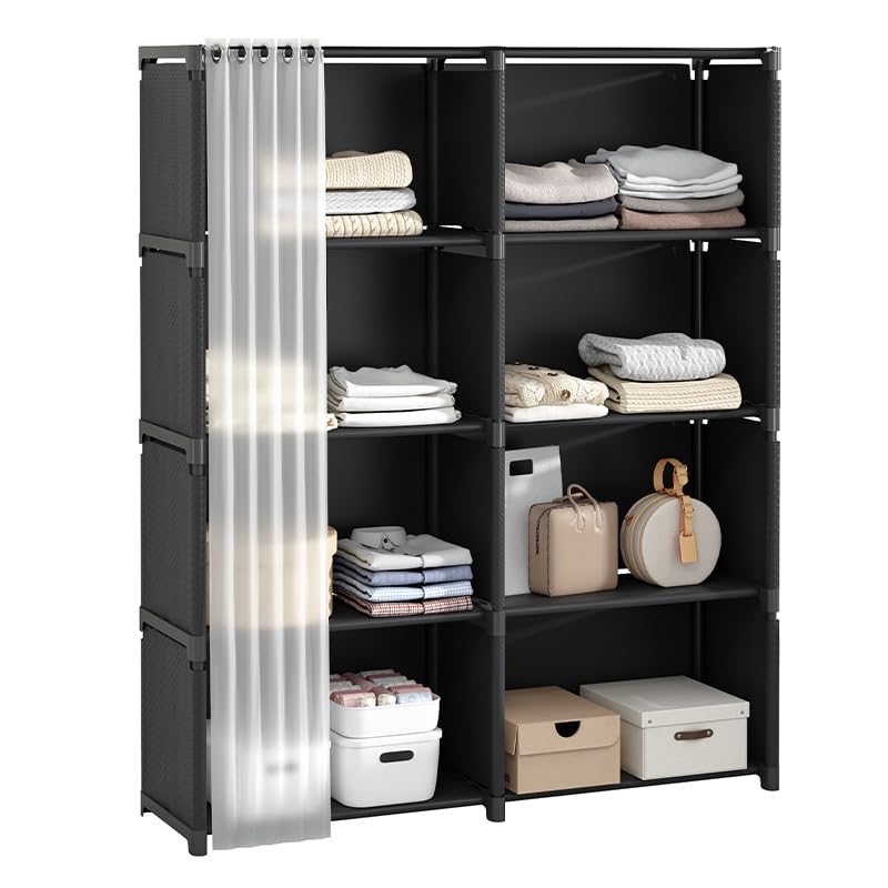 Amazon.com: Dttwacoyh 5 Storey Double Row Storage for Bedroom, Open ...
