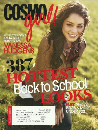Cosmo Girl Magazine August 2008 Vanessa Hudgens Quiz: Are You Too Easy ...