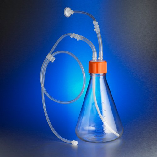 Corning 431516 Polycarbonate Erlenmeyer Flask with 1/4" Dip Tube and 0 ...