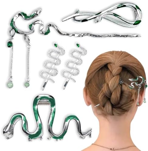 Amazon.com : SIYWINA 5 Pcs Metal Snake Hair Clips, Hairpin, Hair ...