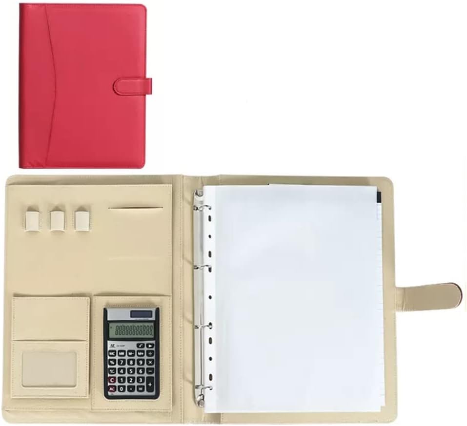 Amazon | A4 クリップボードフォルダー 会議用フォルダー 4リングプロフェッショナルバインダーオーガナイザーブリーフケースパーソナライズされたドキュメントフォルダータブレット履歴書 ...