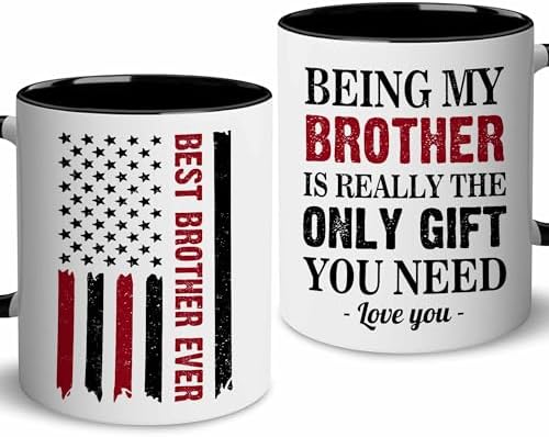 Amazon.com: CAYVUSUA Brother Mug - Brother Gifts - Best Brother Ever ...