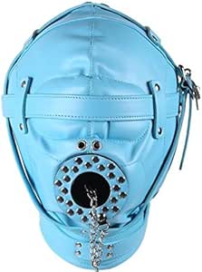 Amazon.co.jp: SM Restraint Hentai Mask Full Head PU Leather Mask ...