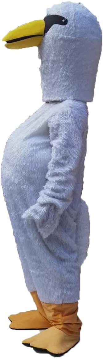 Amazon.com: FurryMascot White Swan Birds Custom Mascot Costume Party ...
