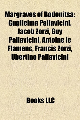 Margraves of Bodonitsa: Guglielma Pallav : Llc, Books: Amazon.es: Libros