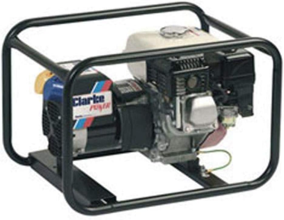 CLARKE FRAME MOUNTED PETROL 110 volt or 230 volt GENERATOR 2.7kva ...