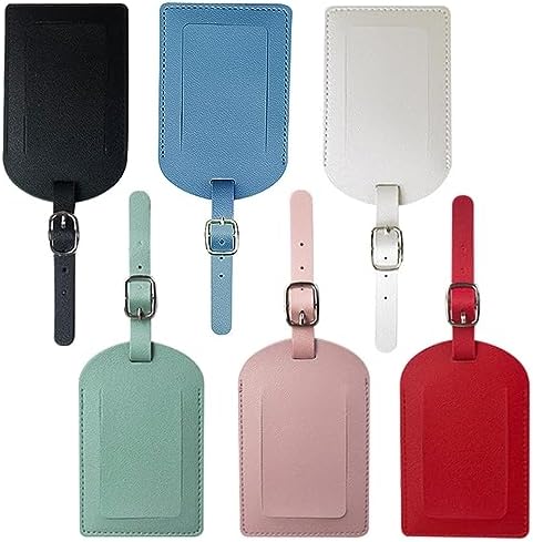 Paifeancodill Lovely Secure Luggage Tags, 6 Pcs Suitcase Luggage Tags Business Card Holder ...