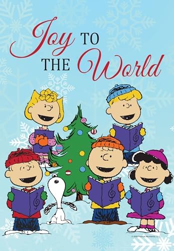 Amazon.com : BACKYARD GLORY Peanuts Joy to the World Garden Flag, 12.5 ...